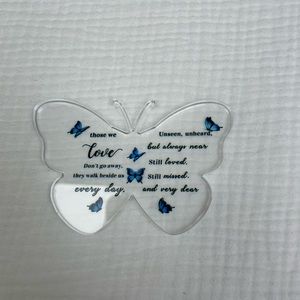 Other | Acrylic Bereavement Memorial Sympathy Gift Butterfly ...